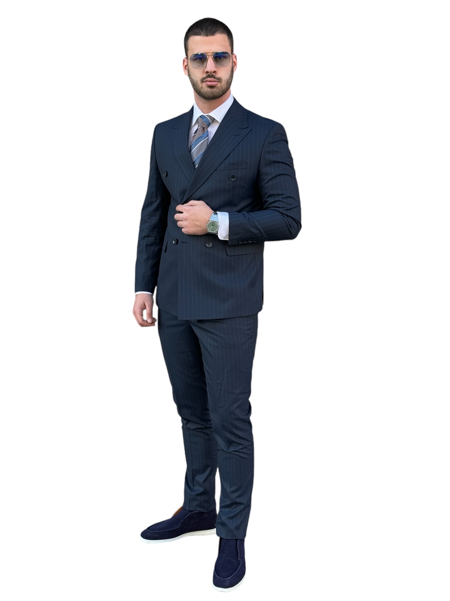 Navy Double Breasted Odelo - Concept53